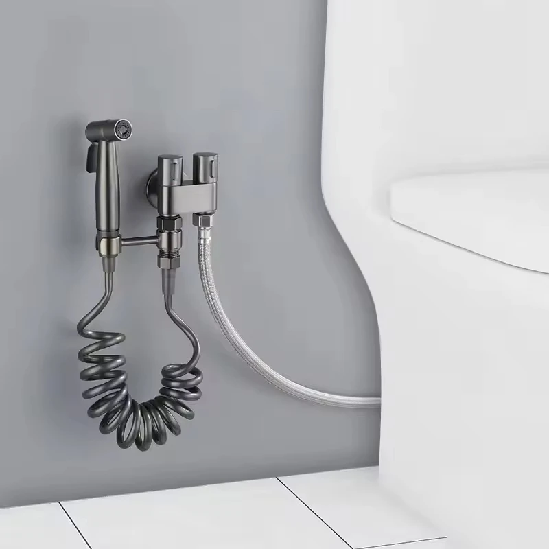 Stainless Steel High Pressure Double Outlet Angle Valve Wall Mounted ...