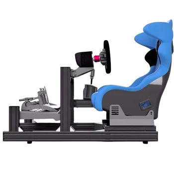 Sim Racing Rig Car Game Driving Simulator Cockpit Silver 40120 Kit ...