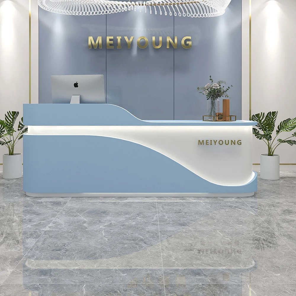 简约豪华柜台接待台现代固体表面酒店美容院接待台白色前台 - Buy 豪华办公室接待台柜台,酒店前台柜台设计:,接待台柜台家具 Product ...