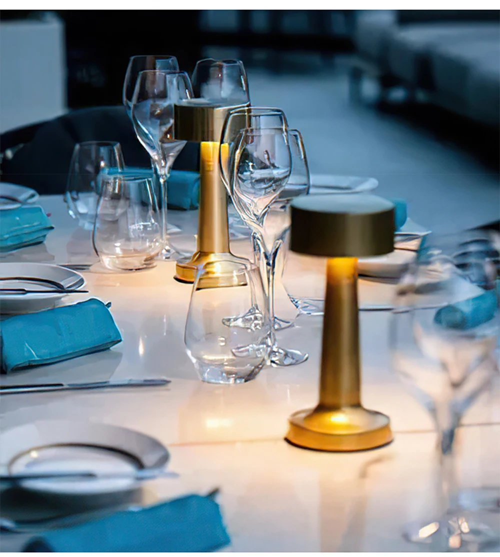 Modern Restaurant Rechargeable Table Lamp European Design Hotel ...