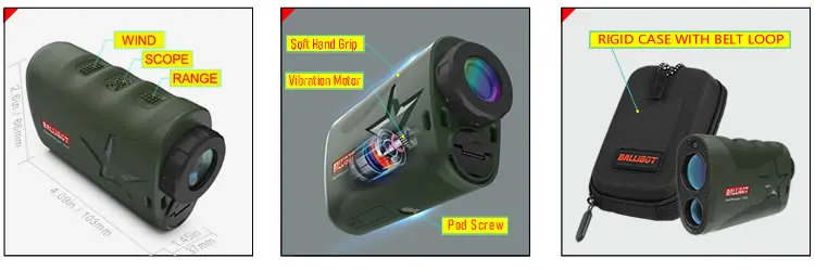 1500m Ballistic Laser Rangefinder With Live Weather Senor And Wind ...