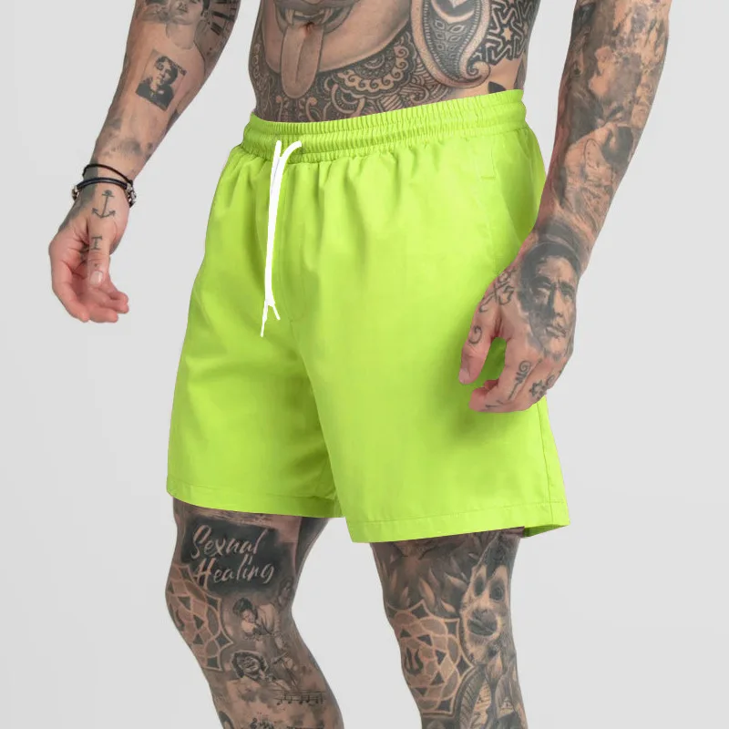 Mens Mesh Lining Beach Shorts - Quick Dry & Anti-wrinkle