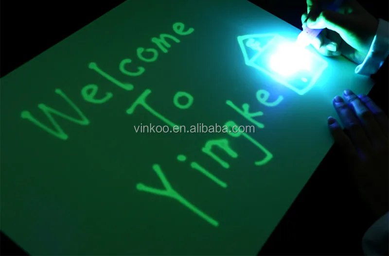 Fluorescent Light Writing Pad - Fun Kids Painting Board