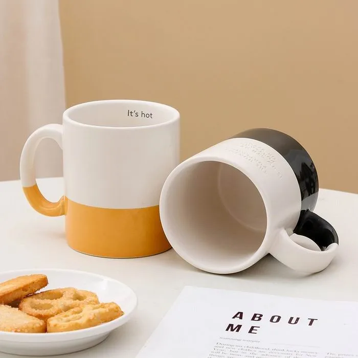 Customized 300ml/10oz 2-tone Color Ceramic Coffee Mug Color Glaze 2 ...