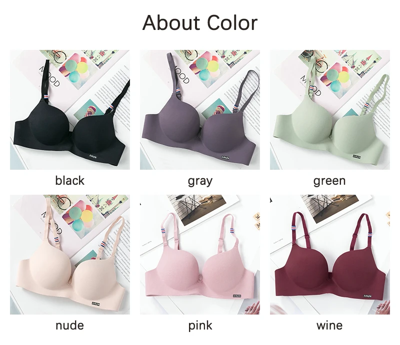 Wholesale In Stock Cheap Solid Push Up Bra For Young Women Underwear ...