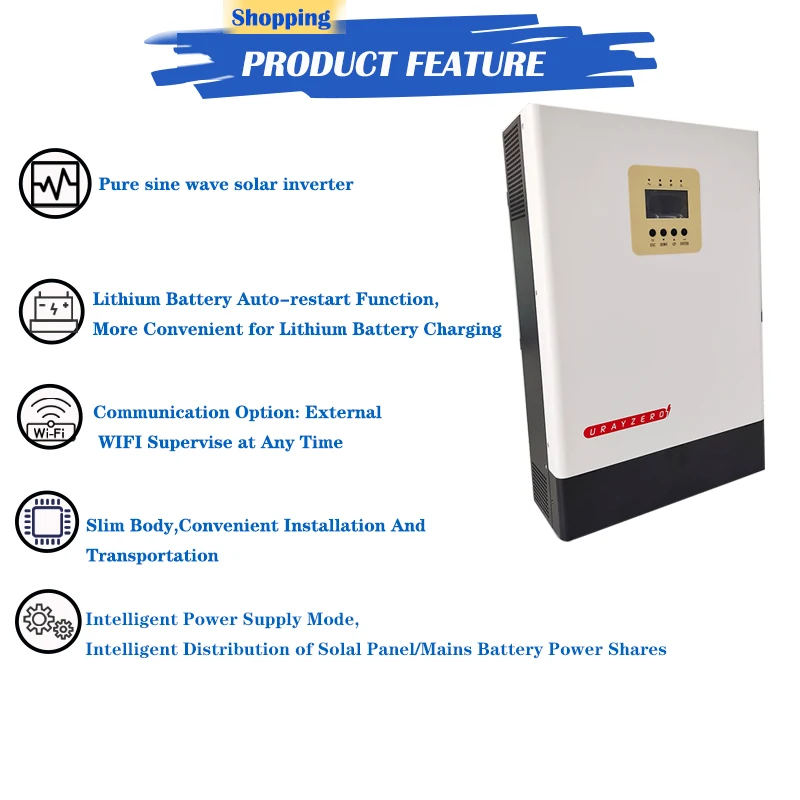 High Frequency 5kw 5000w String Inverter Off Grid Price List Hybrid ...