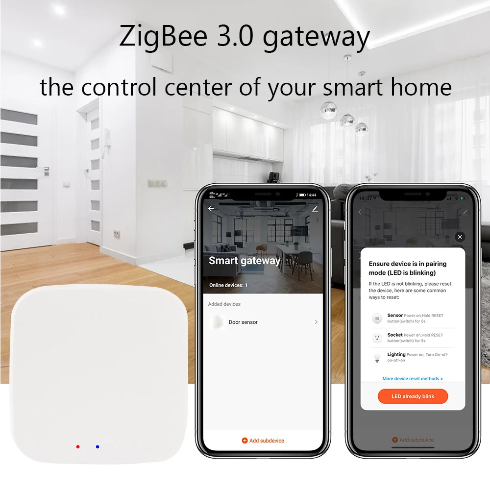 YIERYI Wireless Hub Zigbee 3.0 - Smart Life Tuya Gateway