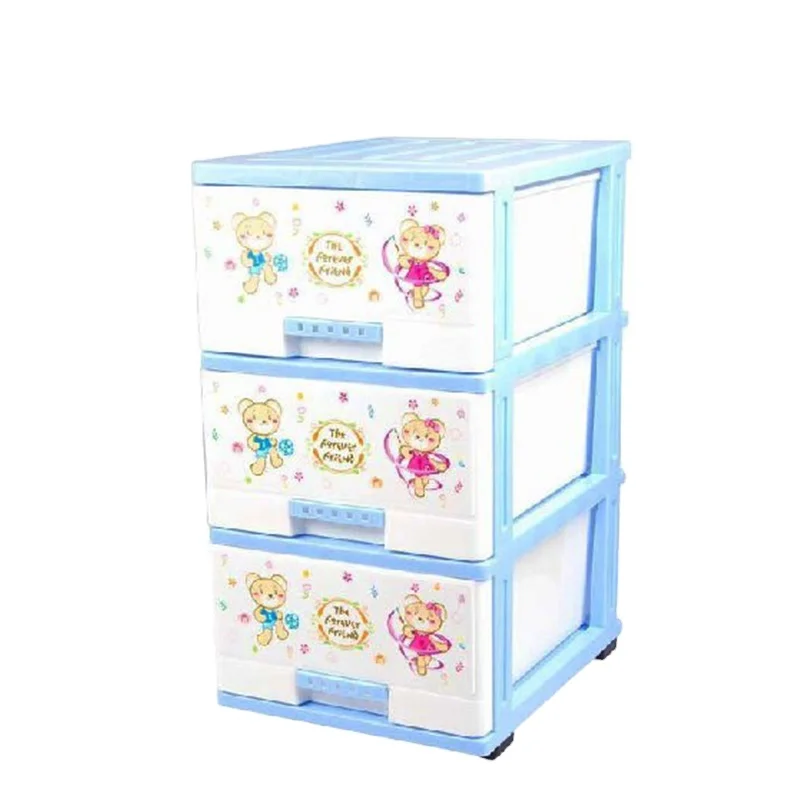 Hot 4 layers plastic environmental colorful baby plastic cabinet ...