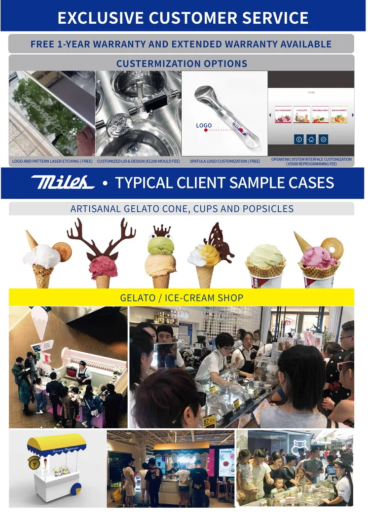 Hot Sale Miles 4 Flavors Gelato Making Machine Frozen Yogurt Machine ...
