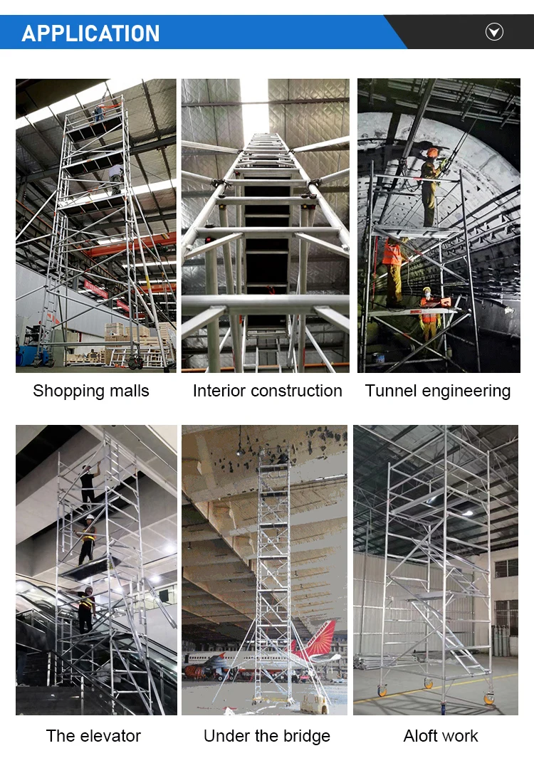 SONGMAO CE 2/10m 12m 20m Aluminium Scaffolding Tower System