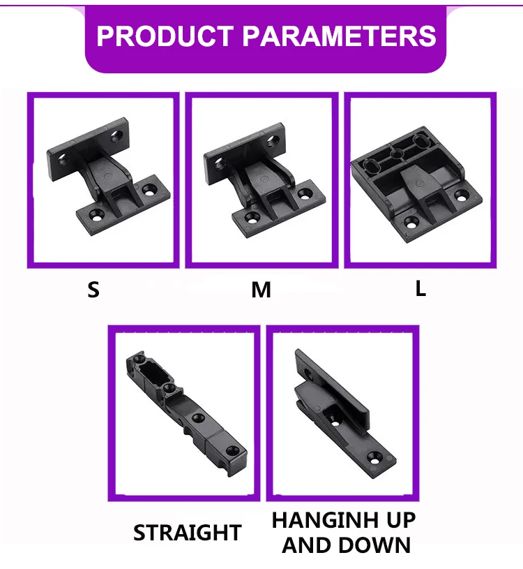 Furniture Cabinet Joint Connector Plastic Corner Code Fastener Wardrobe ...