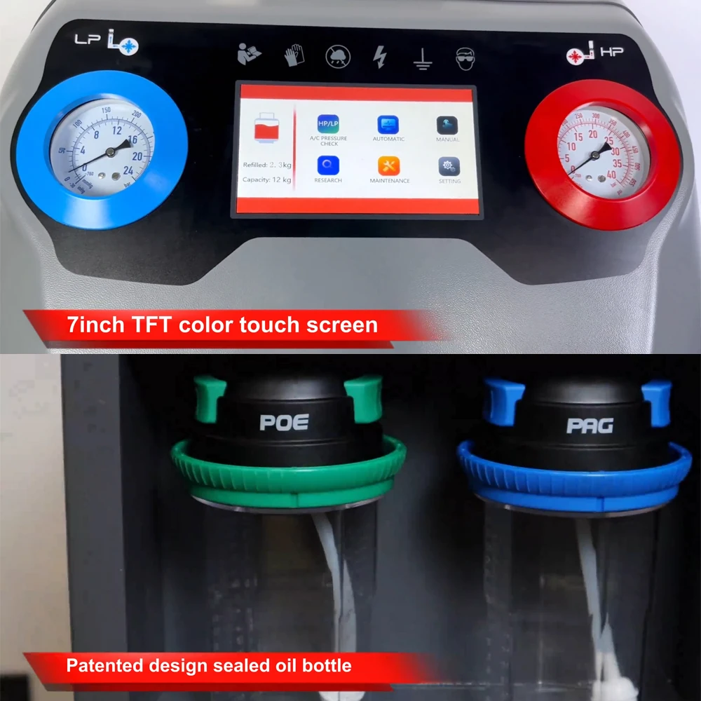 R134a Car Refrigerant Filling Machine Automatic Air-conditioning ...