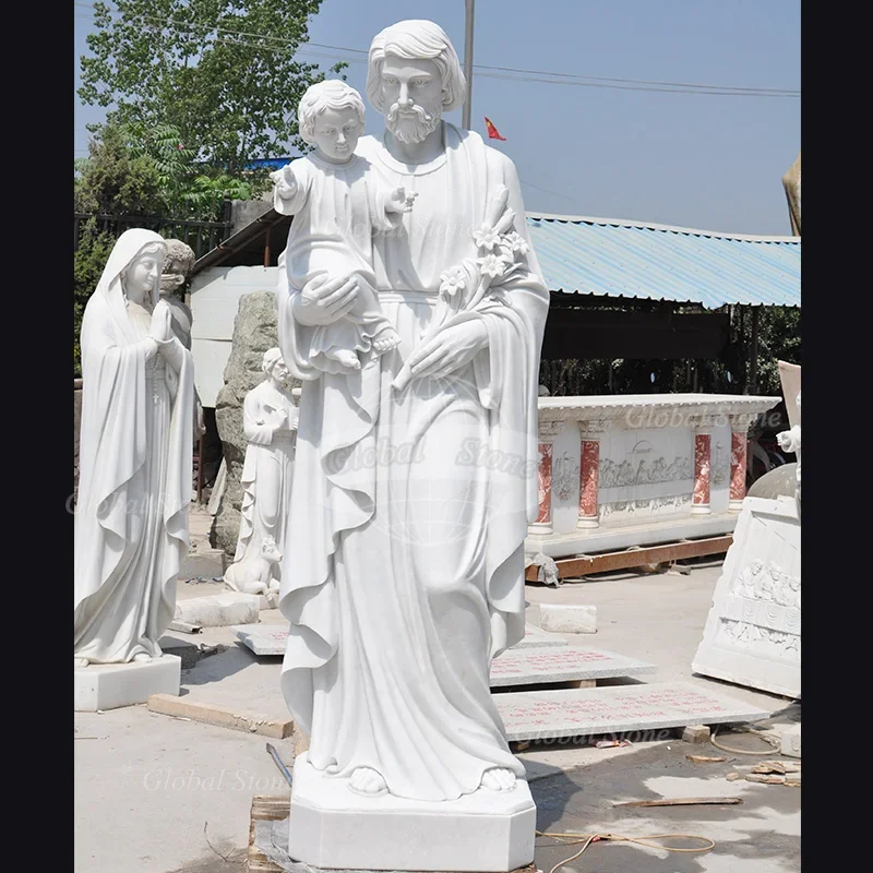 Outdoor Large Life Size Hand Carved Stone White Marble Statues Of Jesus ...