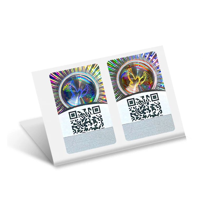 3D Hologram Sticker QR Code with Security System Hologram Label ...