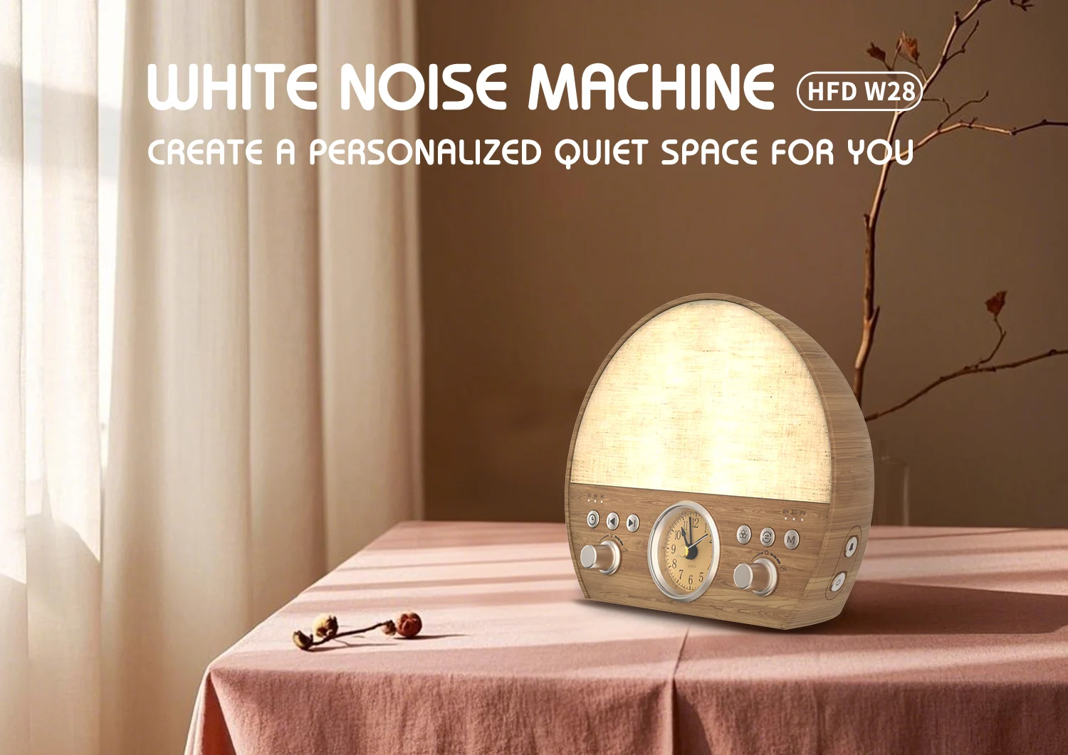 HiFiD Smart Sleep Lamp BT Alarm Clock Sleeping Aid Light White Noise ...