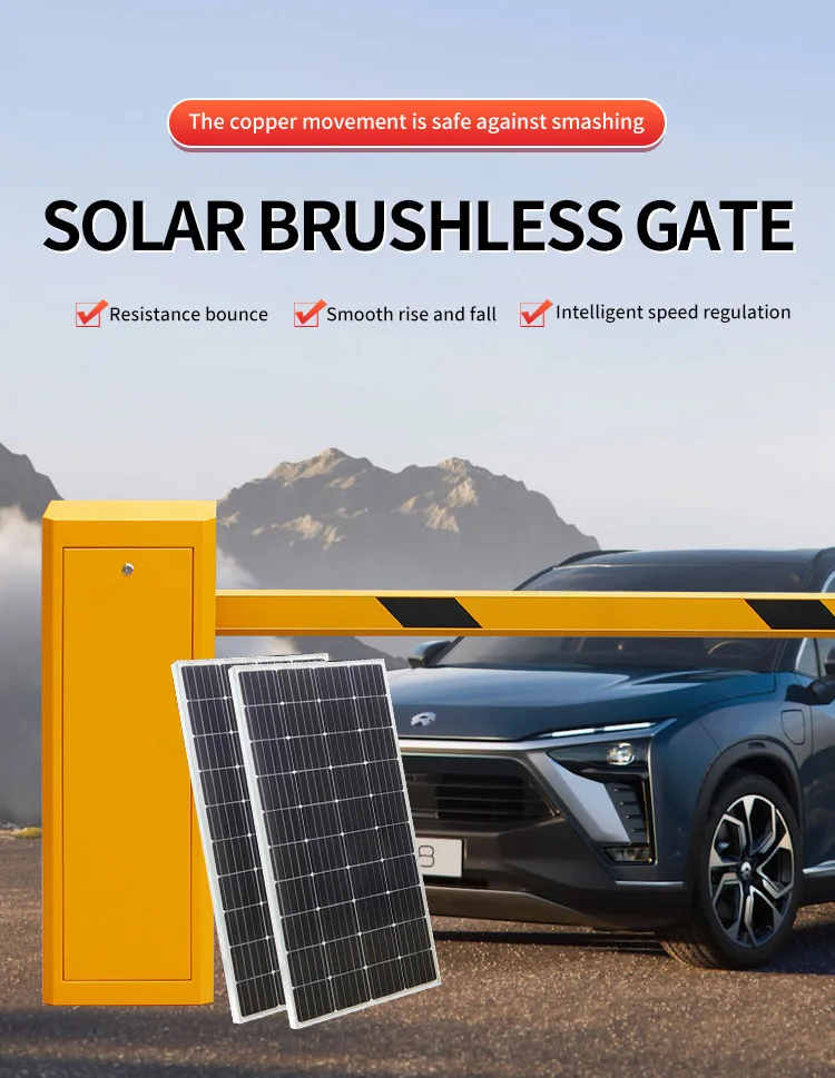 Tongdajiean Solar Powered Stainless Steel Automatic Barrier Gate with ...