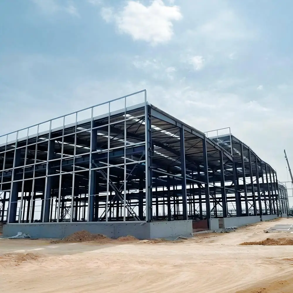 Industrial Metal Light Steel Structure Prefabricated Car Parking Plant ...