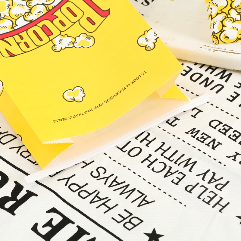 Food Grade Popcorn Packaging Custom Your Logo Print Biodegradable Paper ...