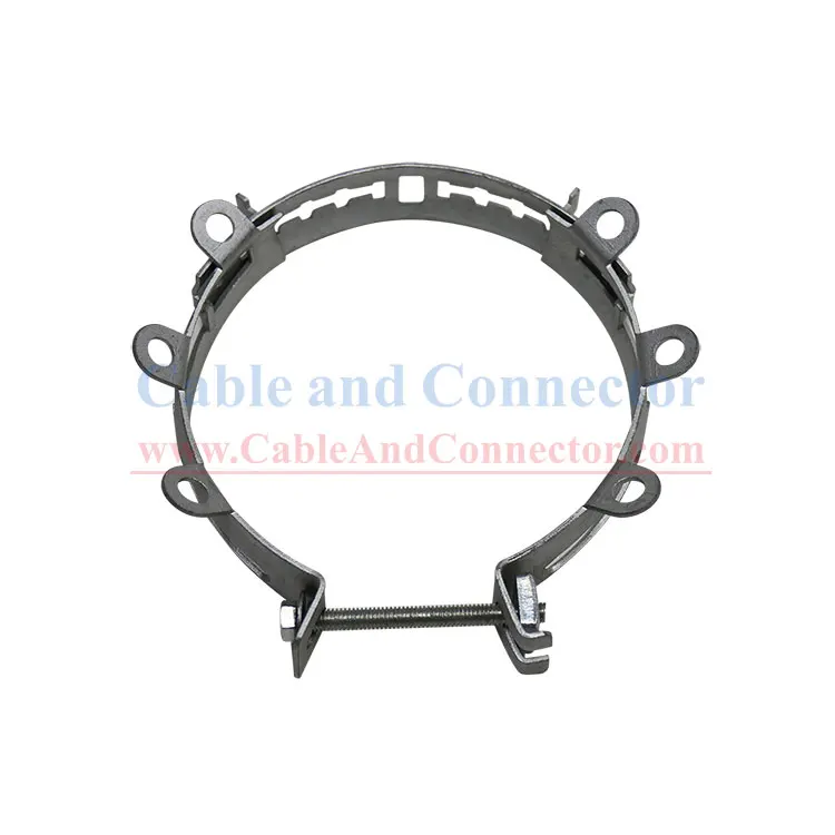 Transmission Line Fitting Stainless Steel Pole Clamp 6 Holes 200mm ...