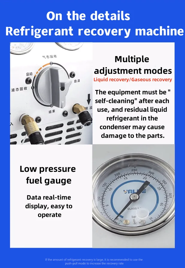 Refrigerant Recovery Machine R134a,R410a,R22,Etc - Buy Refrigerant Gas ...