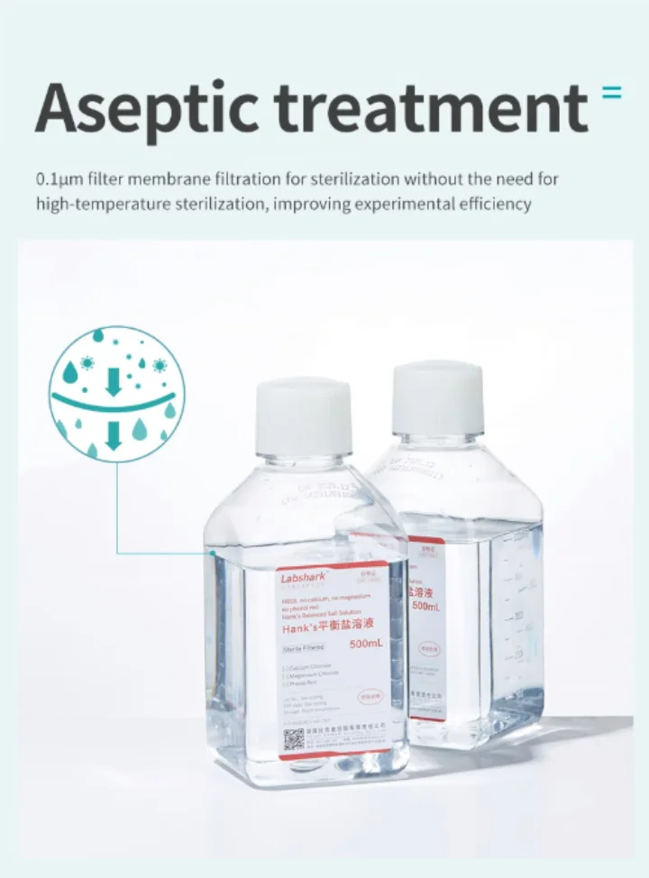 Labshark HBSS Buffered Hank's Balanced Salt Solution Phenol Red Free ...