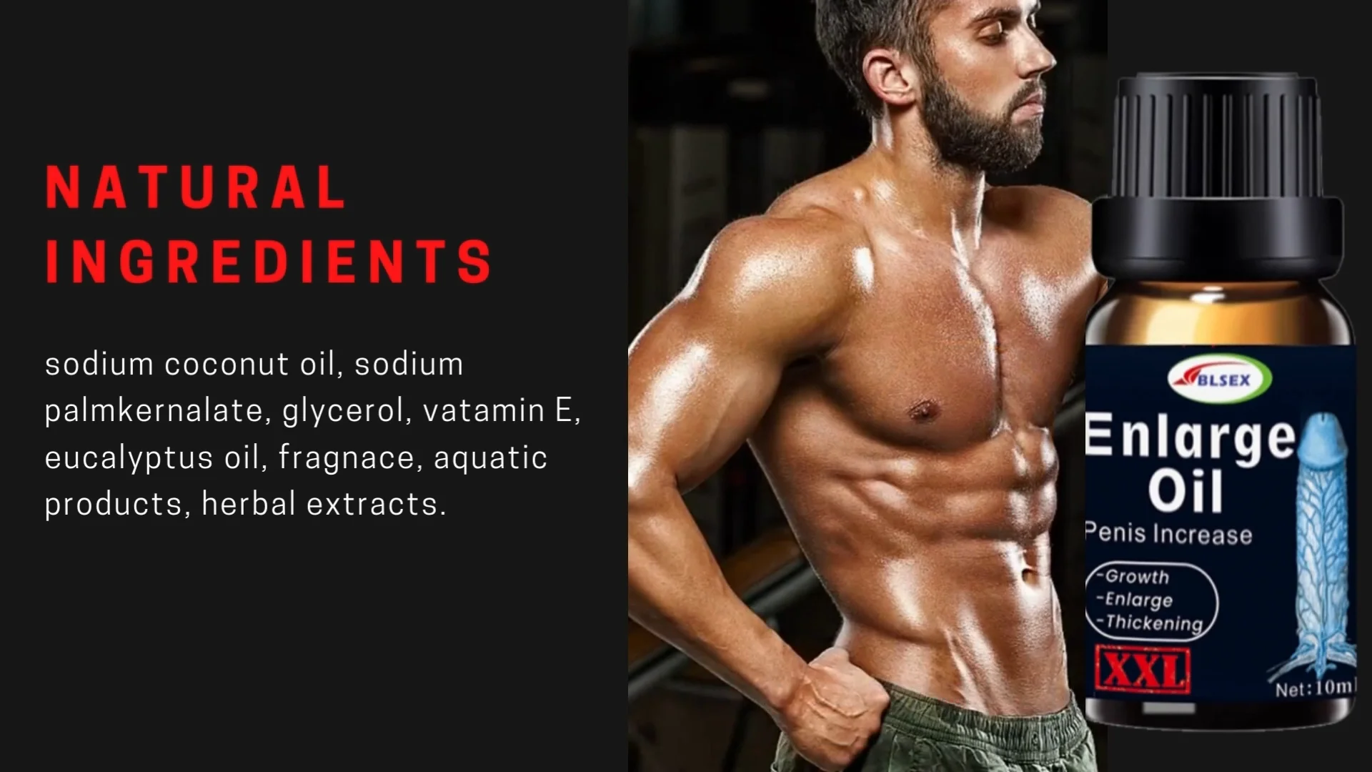 10ml Penis Enlargement Growth Essential Oil Man Adults Big Cock Erection Enhancer Delayed ...