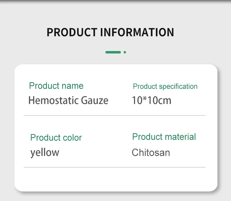 Wholesale Tactical Quick Clot Chitosan Disposable Hemostatic Gauze with ...