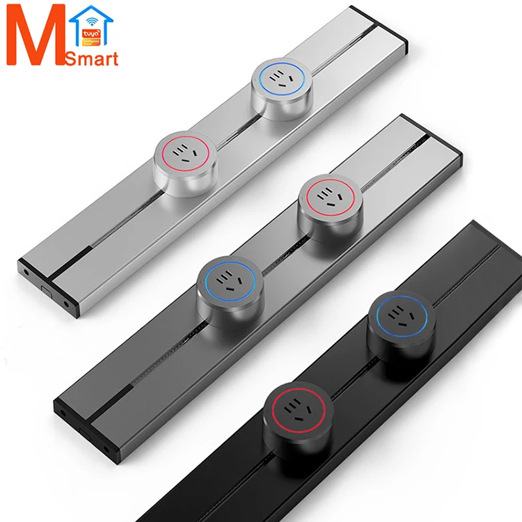 Universal Multi Smart Office Desk Power Rail Track System Electric ...