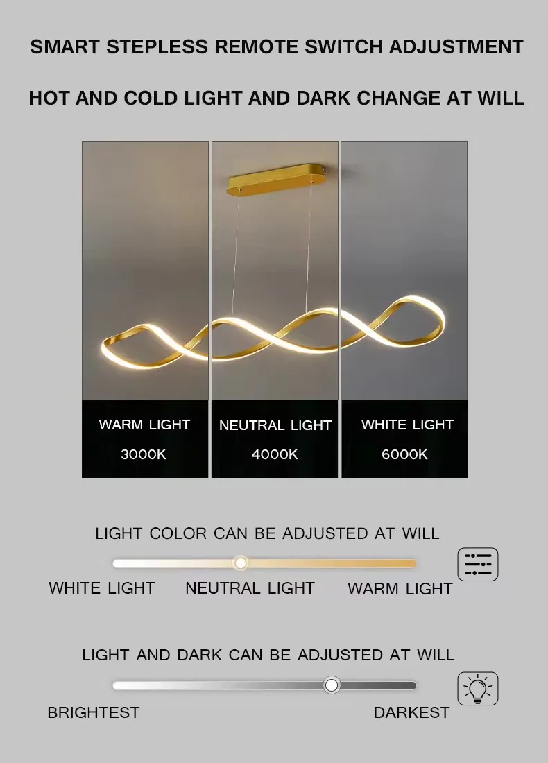 Modern Simple Creative Twist Designer Bar Dining Room Hanging Lamps ...