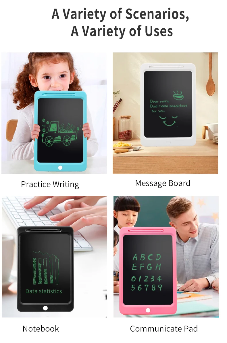 Electronic Drawing Board Rewrite Lcd Writing Tablet Kids Drawing Pad ...