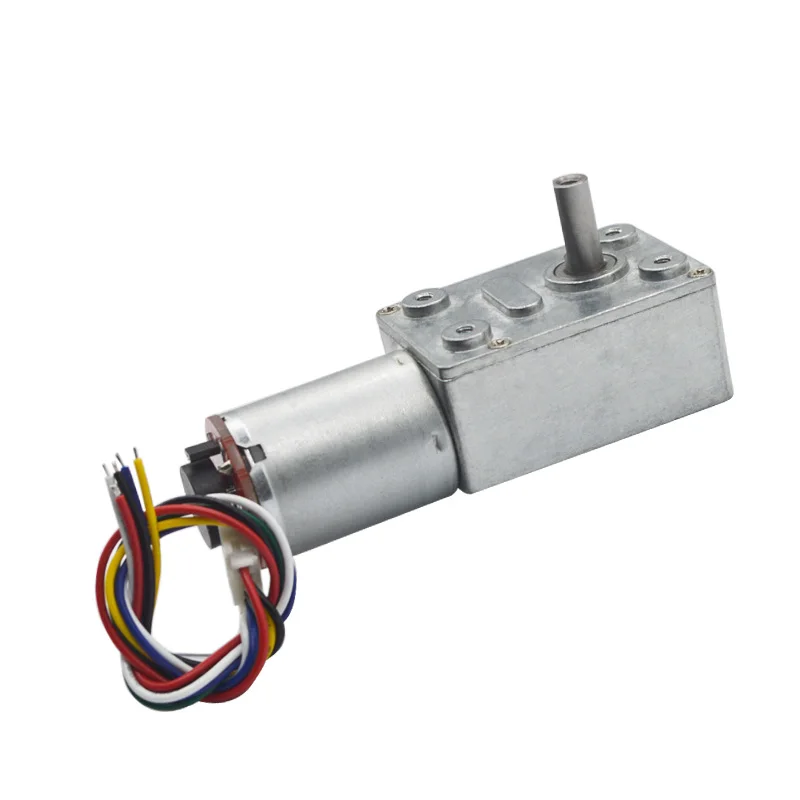 Jgy370b 12v Micro Dc Worm Square Gear Motor With Encoder 24 Volt Dc ...