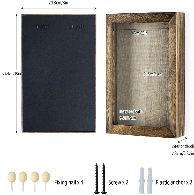 Rustic Wood Shadow Box Frame 8x10 Shadow Box Display Case - Buy Rustic ...