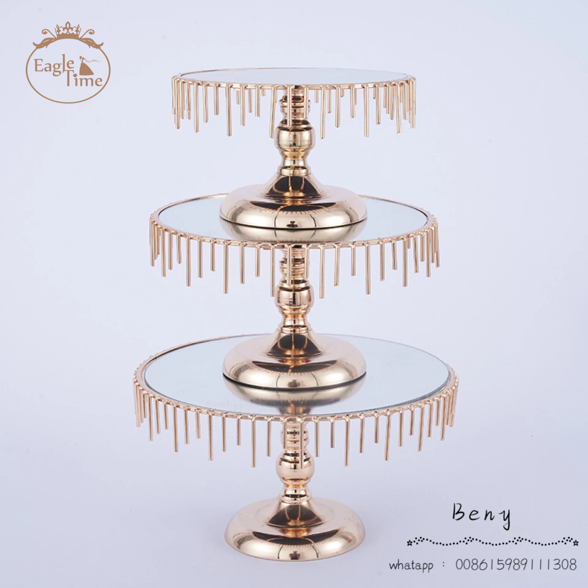 Golden Single Layer Birdcage Dessert Rack Metal Dessert Rack Wedding ...