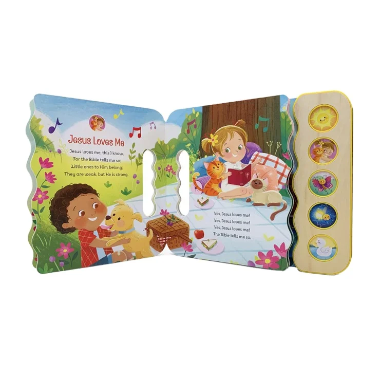Custom Christmas Design Hardcover Children Sound Board Book