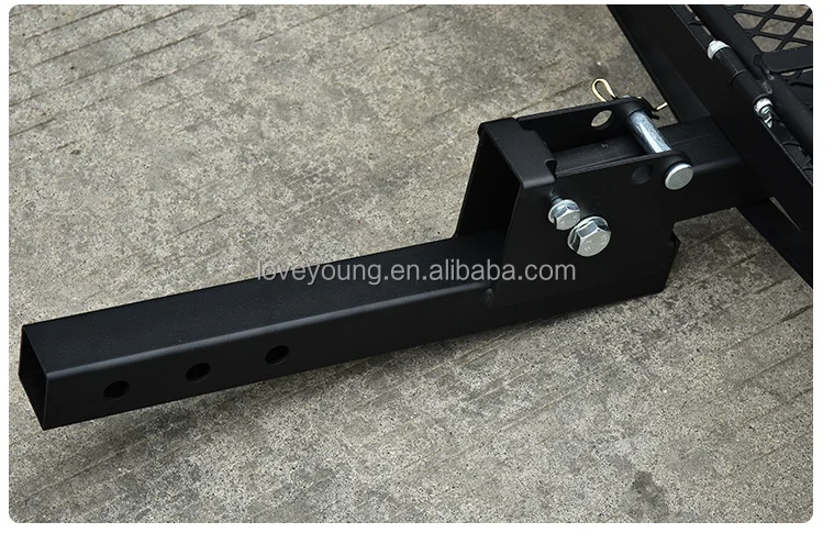 High Side Car Rear Luggage Rack - Foldable Hitch Mount