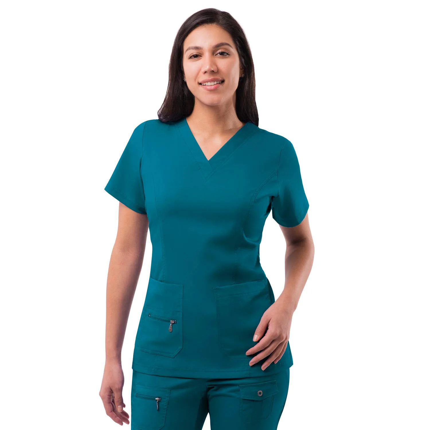 Navy Blue Medical Uniform Scrubs Set - Plus Size & Custom