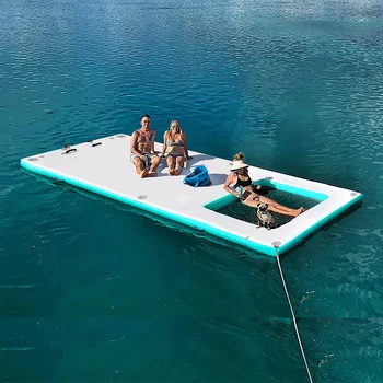 Water Yacht Air Mat Island Ponton Floating Inflatable Swimming Platform ...