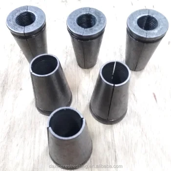 Low Retracting Post Tension Porous Anchor Grip Prestressing Tool Wedges ...