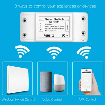Wifi+rf433 Smart Switch Wireless Remote Control Light Switch Fr433 ...