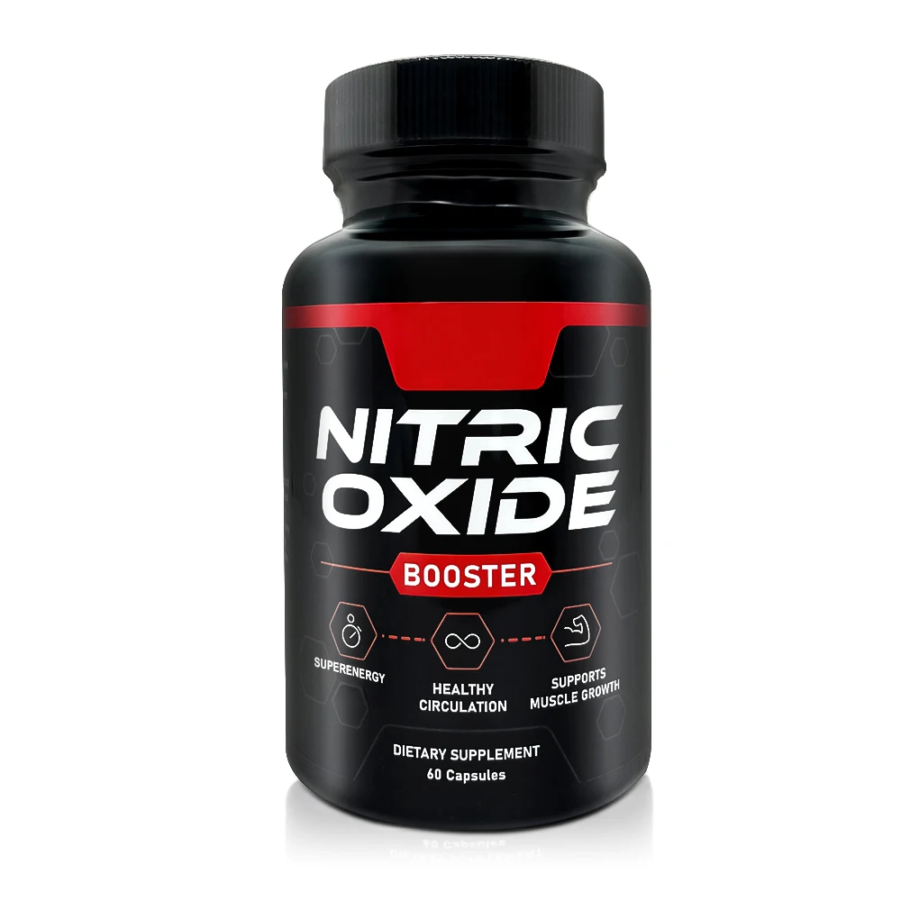 Nitric Oxide Booster Capsules L Arginine Citrulline Pre Workout Muscle ...