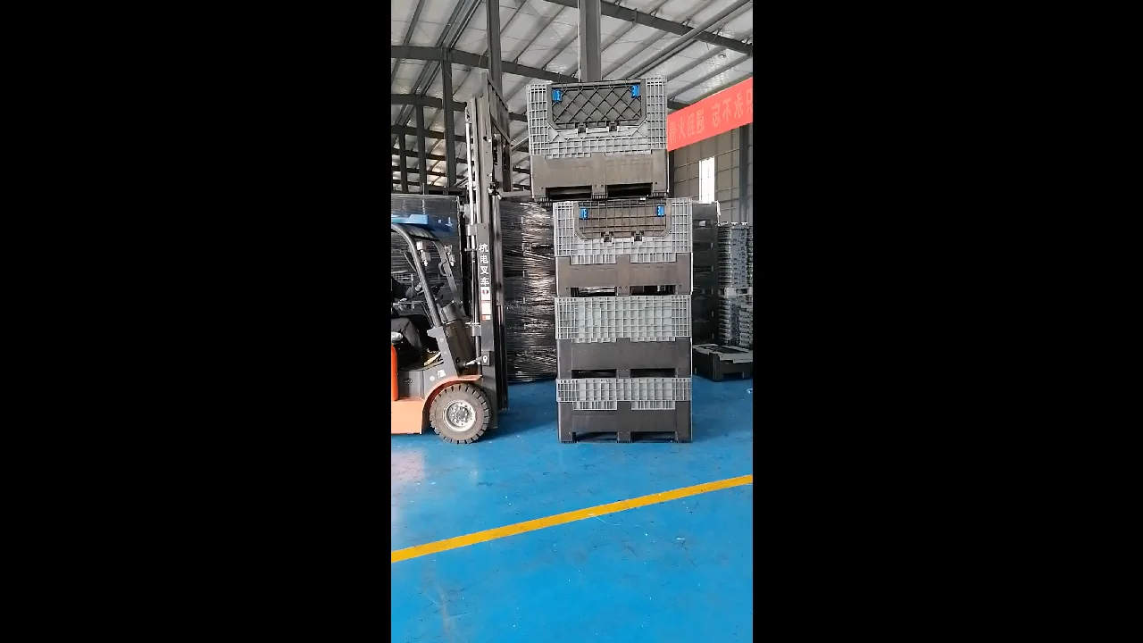 Standard Euro Size Forklift Container Folded Plastic Box Industry Use ...