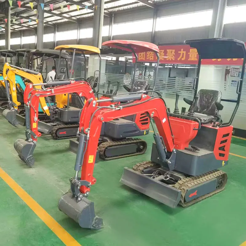 Small Excavator Machine Hydraulic Micro Crawler Bagger Digger Auger ...