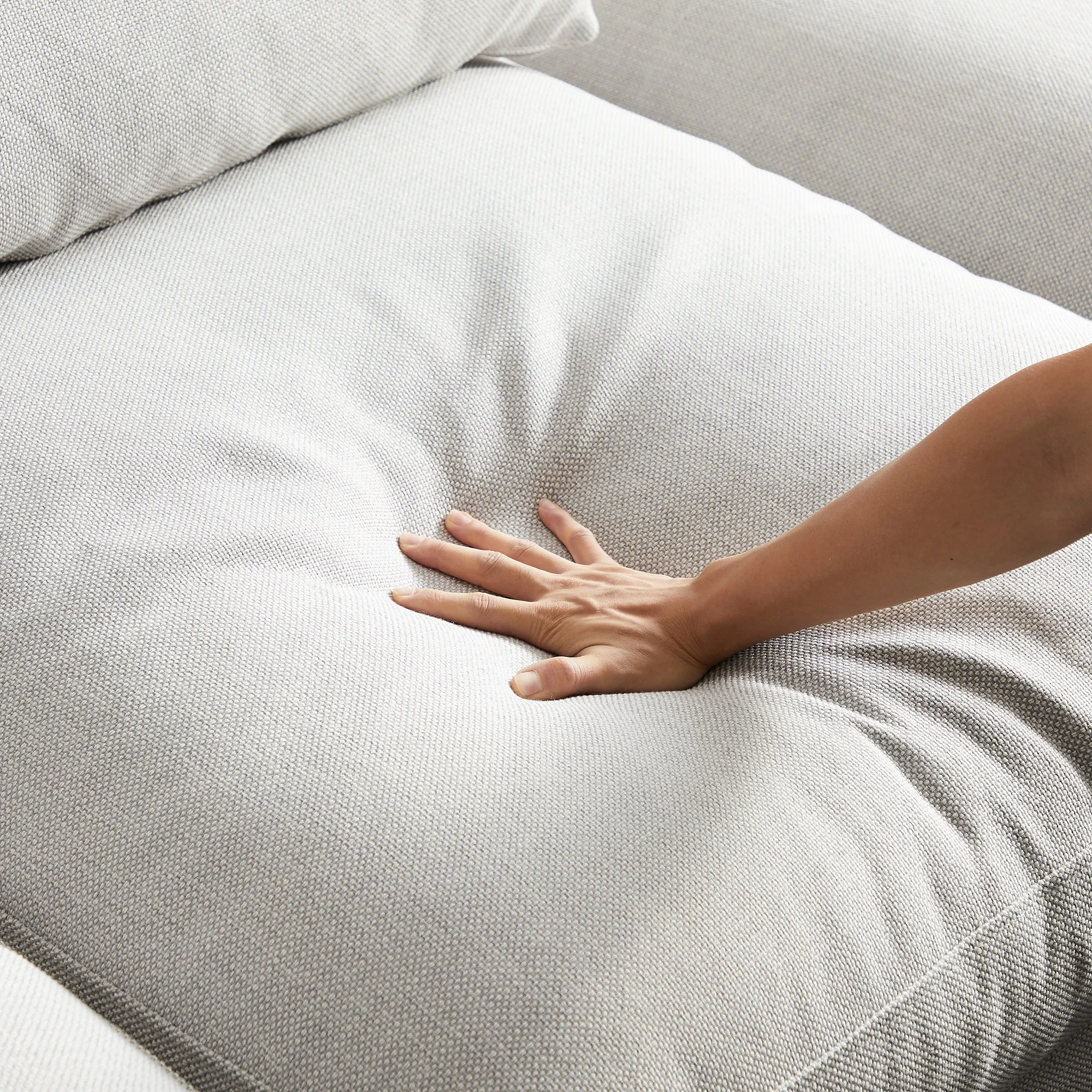 Modular Corner Sectional Couch for Living Room - Light Grey