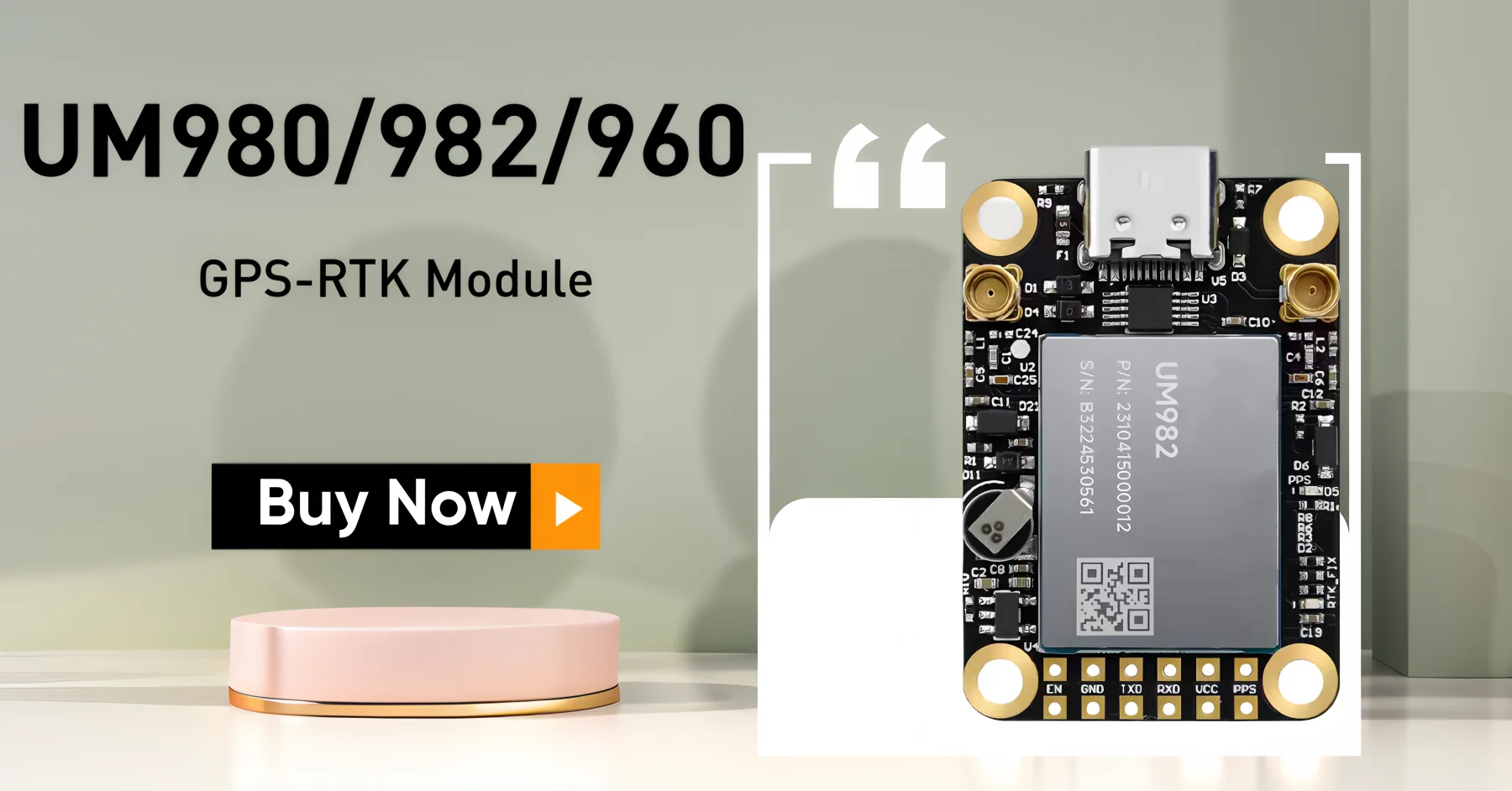 UM980 High-Precision RTK GPS Module with BDS/GNSS Support - OEM