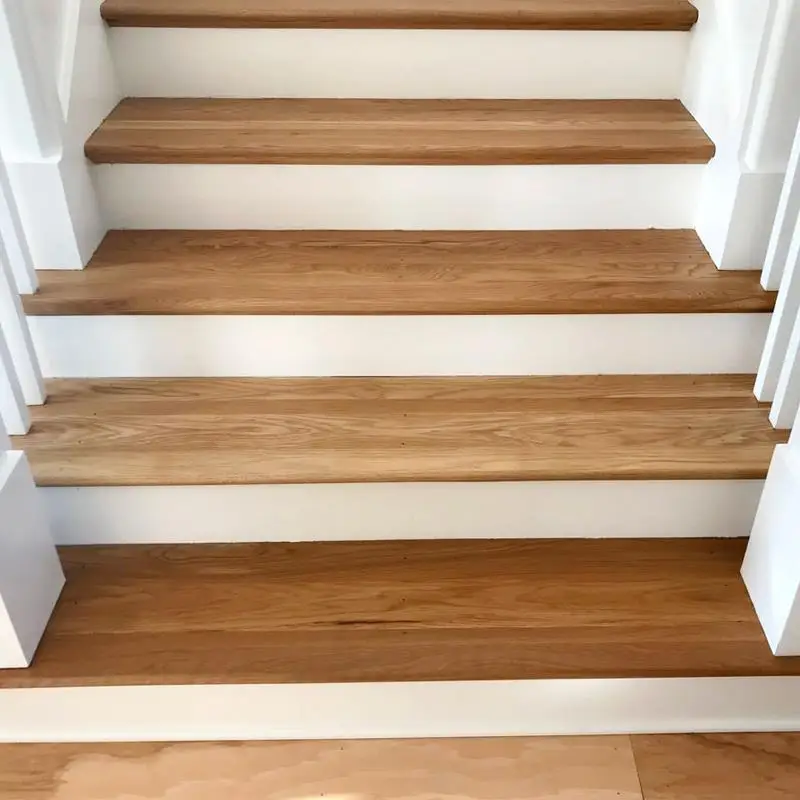 Solid Red Oak Stair Tread Wood Stair Riser Wooden Staircase Flooring ...