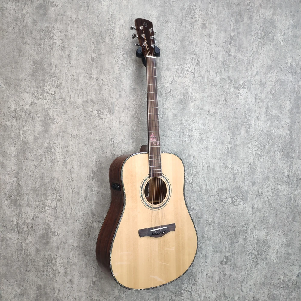 Geake Ten Year Series High Quality 41 Inch All Solid Acoustic Electric ...