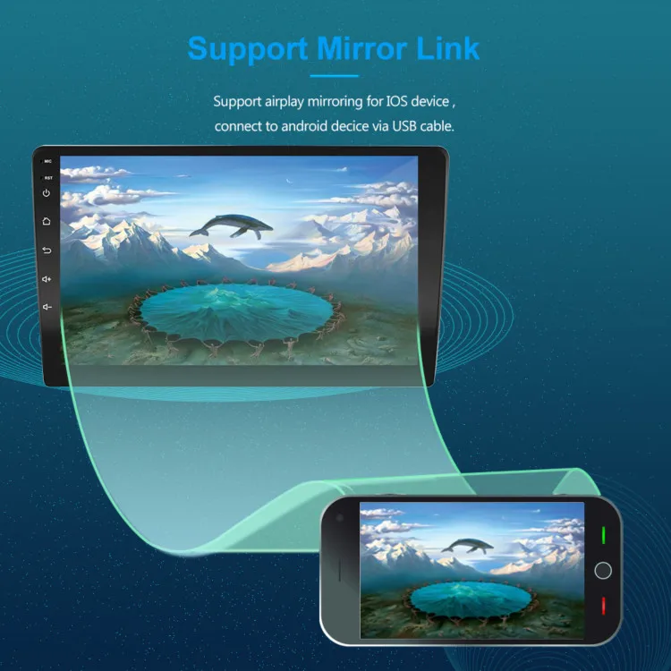 Bbzl 10 Inch Universal Android 10.0 Car Radio 2.5d Touch Screen 4g64 ...