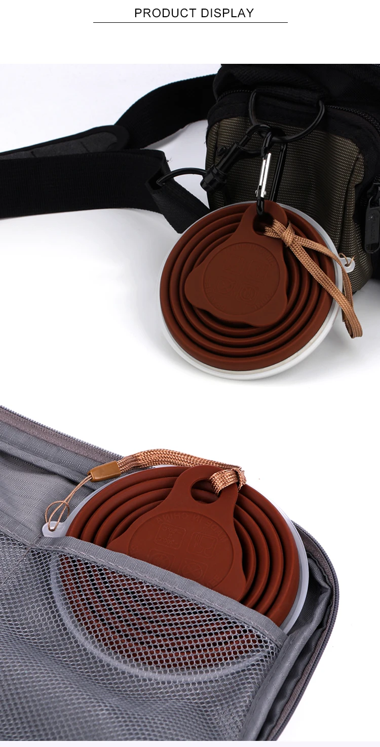 Folding Camping Cup Expandable Drinking Cup Silicone Collapsible Cup ...