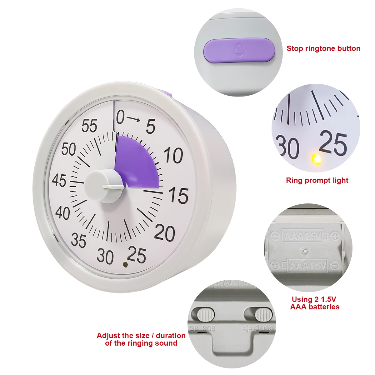 Portable Google Visual Timer - Enhance Kids' Productivity
