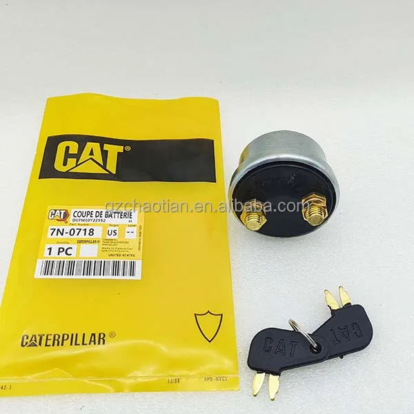Excavator Engine Ignition Switch 2 Lines 7N0718 7N-0718 for C9 E320D ...